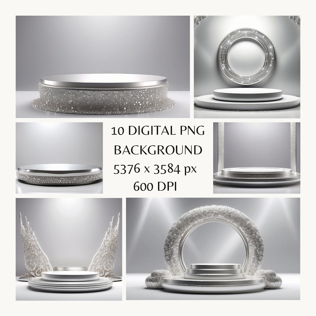 Digital Sparkling Silver Backdrop for Product Photography - High ...