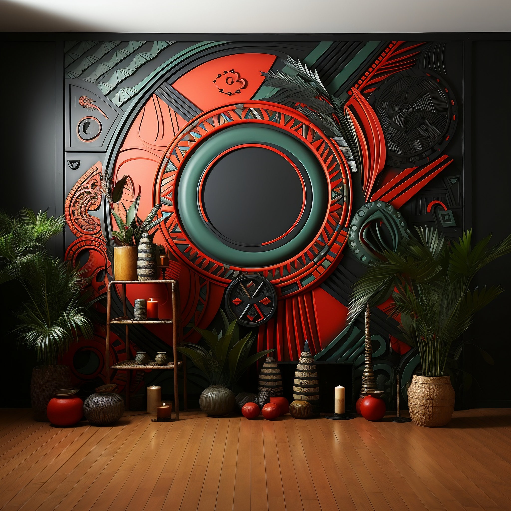 African Dreamscape Vibrant Digital Backdrops Rich Cultural Heritage of ...