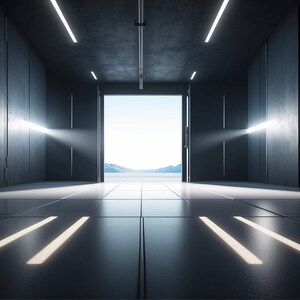 Digital Backdrop Multi Color Neon Gates, Futuristic Backdrop ...