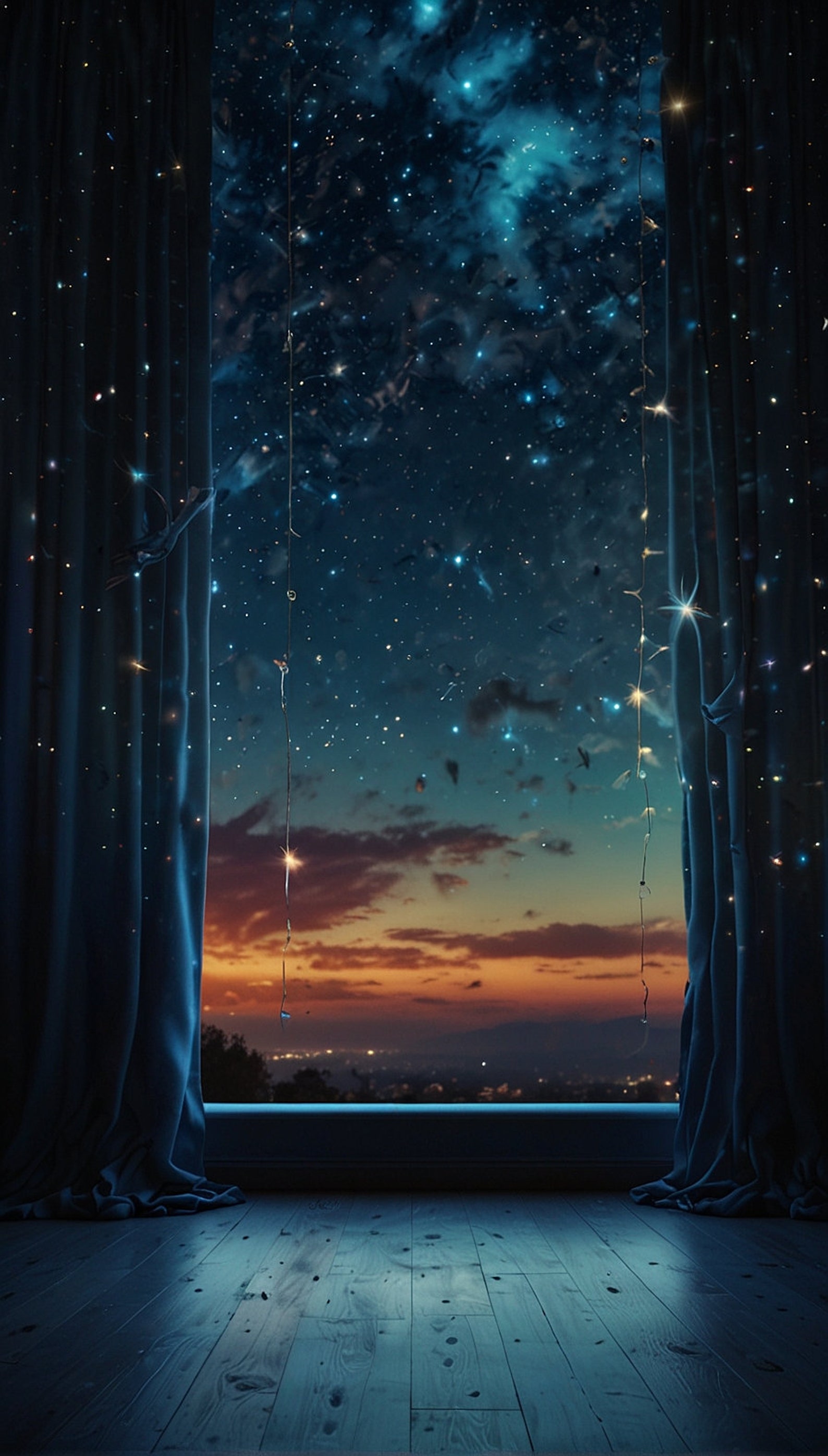 Enchanted Night Sky Backdrop Celestial Starry Photography Background ...