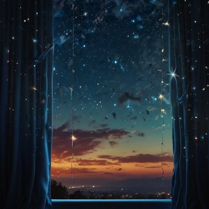 Enchanted Night Sky Backdrop - Celestial Starry Photography Background ...