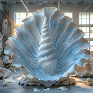 Giant Sea Shell Backdrop for Photography - Underwater Theme Studio ...