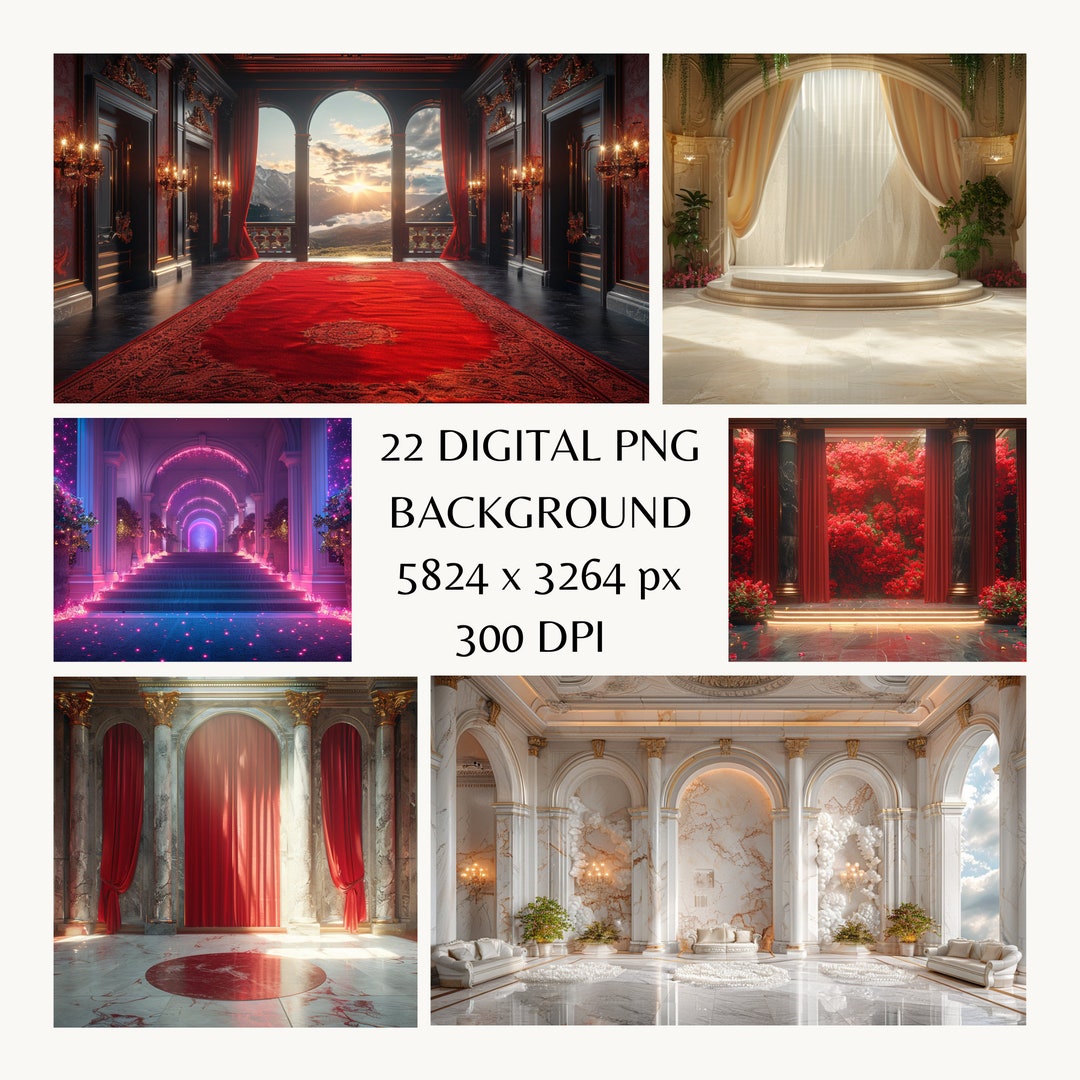 Grand Hallway Digital Backdrop, Wedding Background, Maternity Backdrop ...