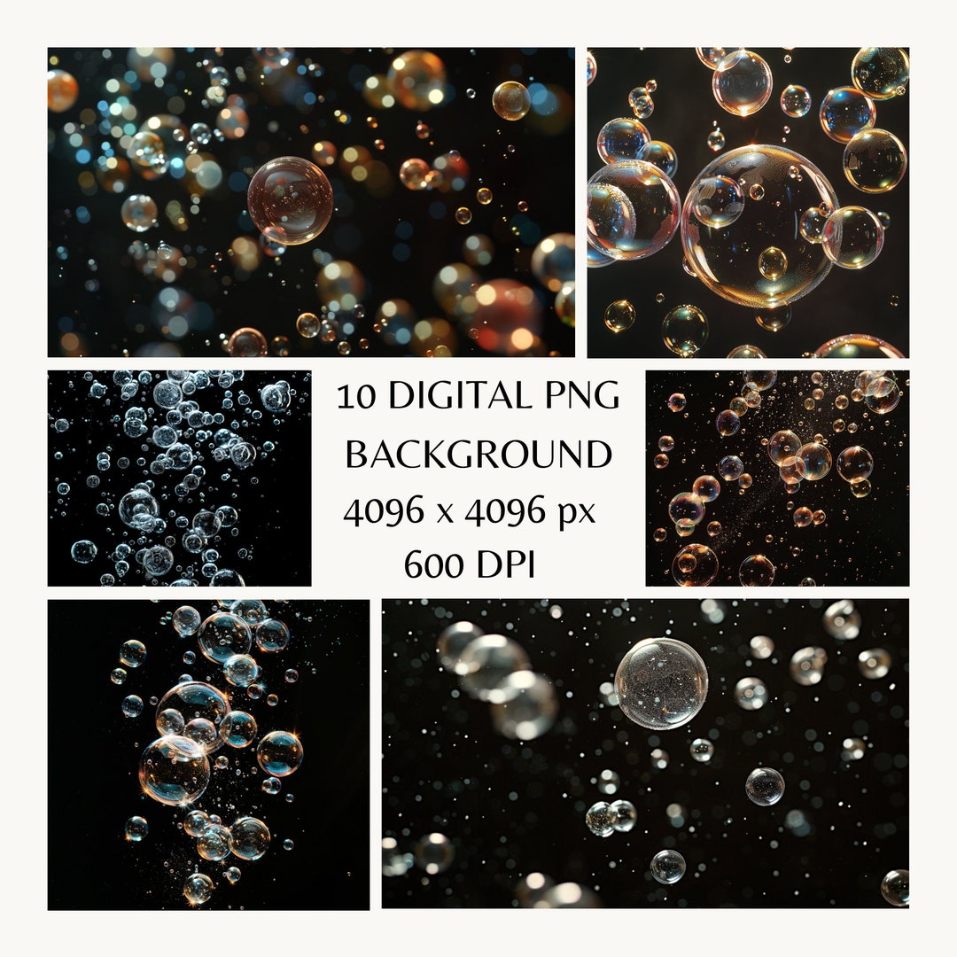 Bubble Overlays,enchanting Day & Night Bubble Photography - Digital ...