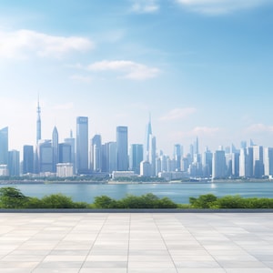 8 City Skyline Backdrops, Digital Photo Backgrounds for Photoshop,city ...