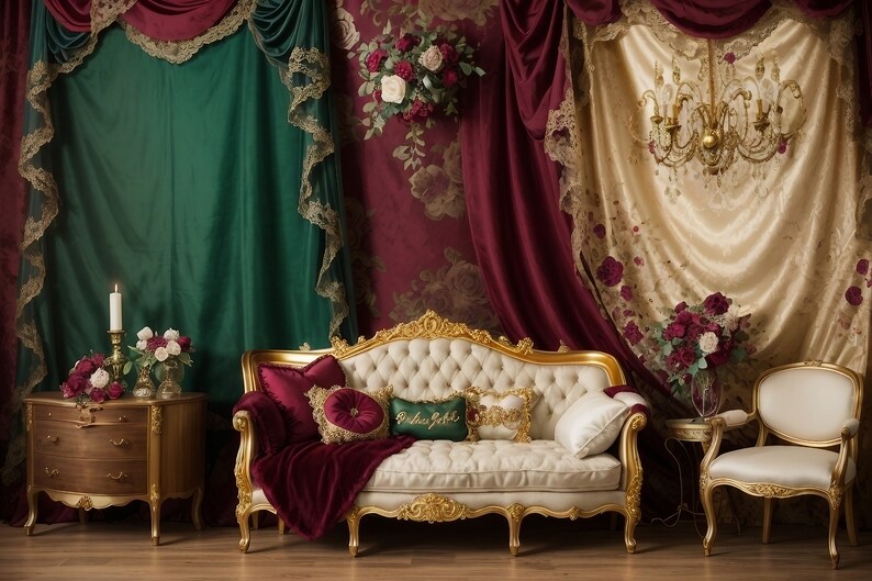 Exquisite Vintage Boudoir Backgrounds for Photoshop - Immerse in ...