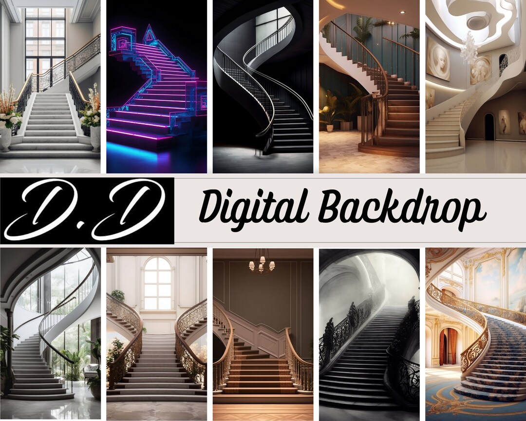 Luxurious Staircase Backgrounds for Photoshop Elevate Your Photos With ...