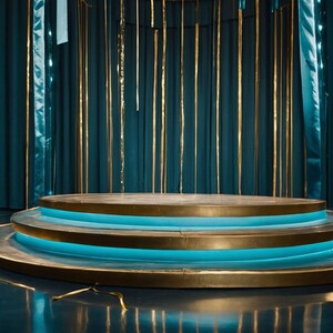 Luxurious Stage Backdrops With Floating Ribbons, Elegant Event Design ...