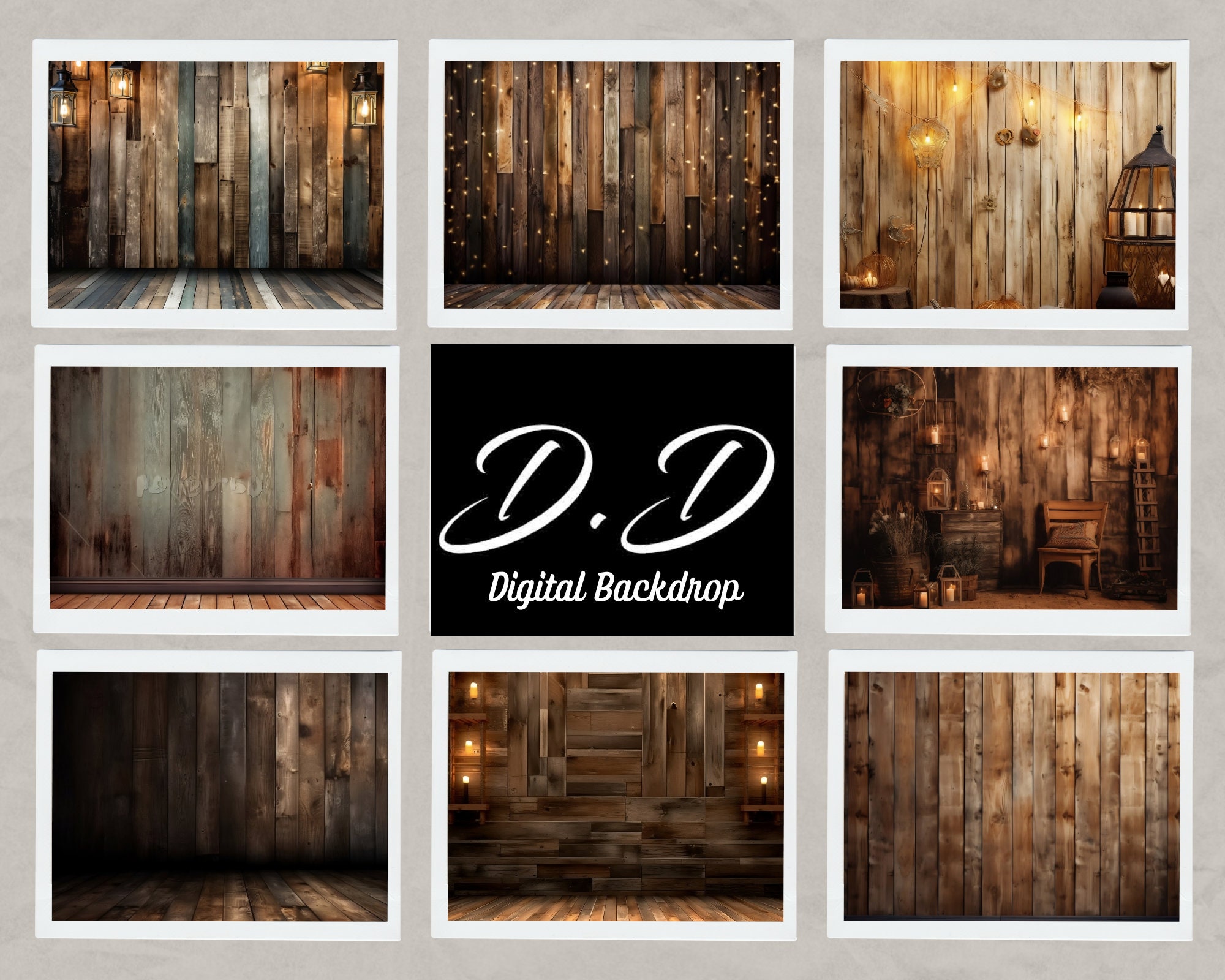 Rustic Wood Digital Backdrop Overlays,wood Digital Backgrounds for ...