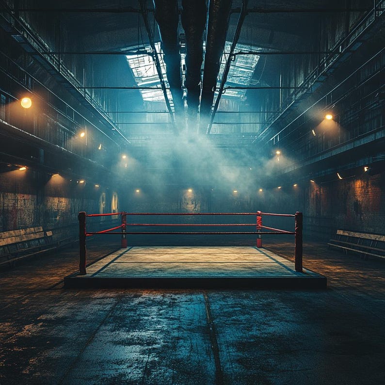 Boxing Ring Photography Backdrop, Sports Arena Digital Background ...