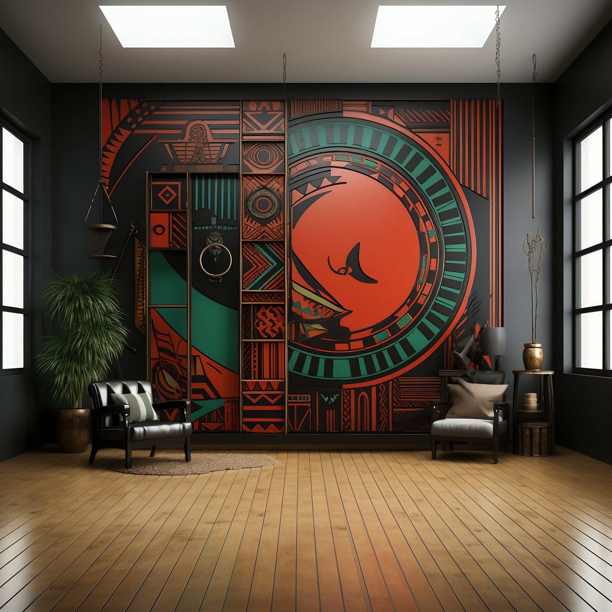 African Dreamscape Vibrant Digital Backdrops Rich Cultural Heritage of ...