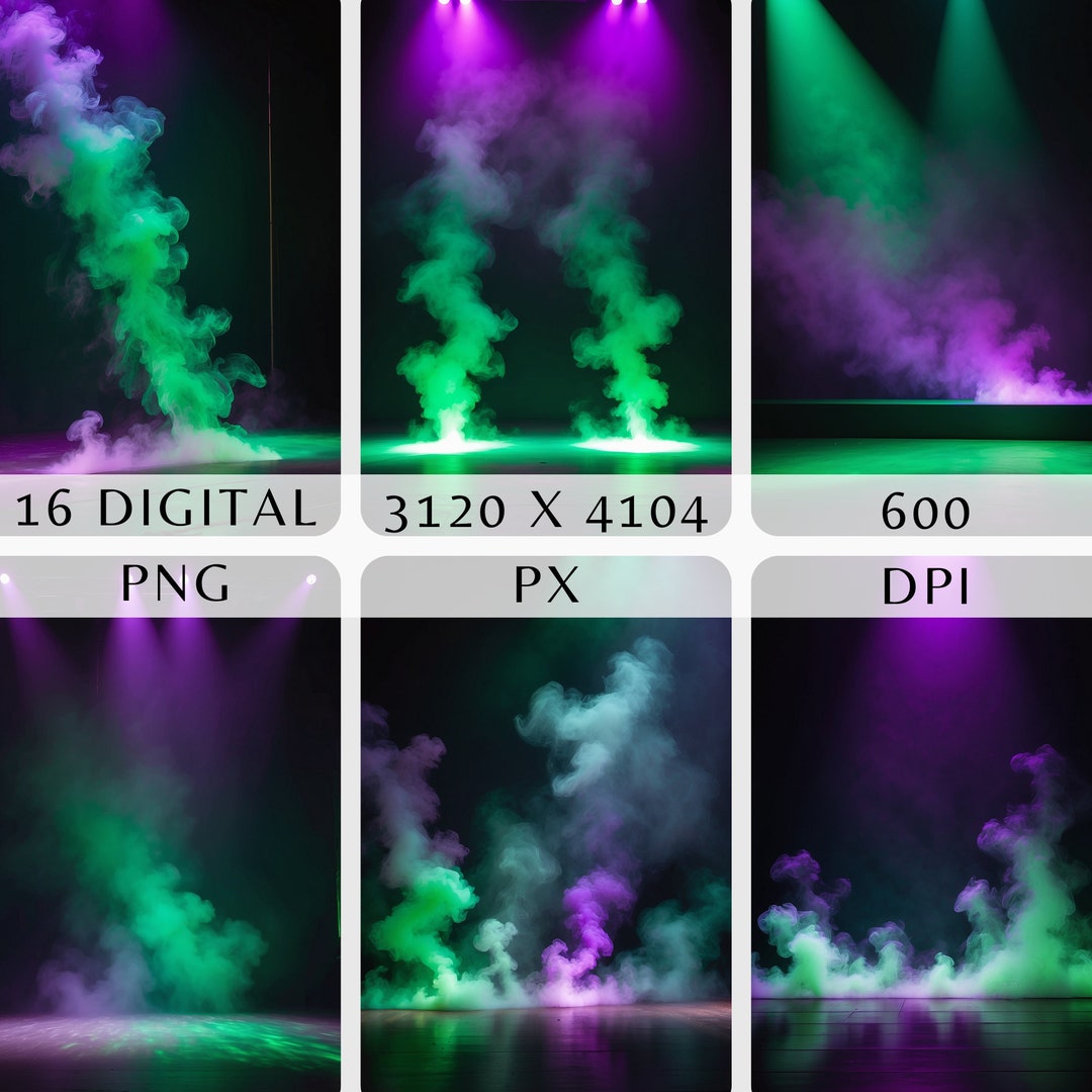 Digital Neon Smoke Backdrop for Product Photography - High-resolution ...