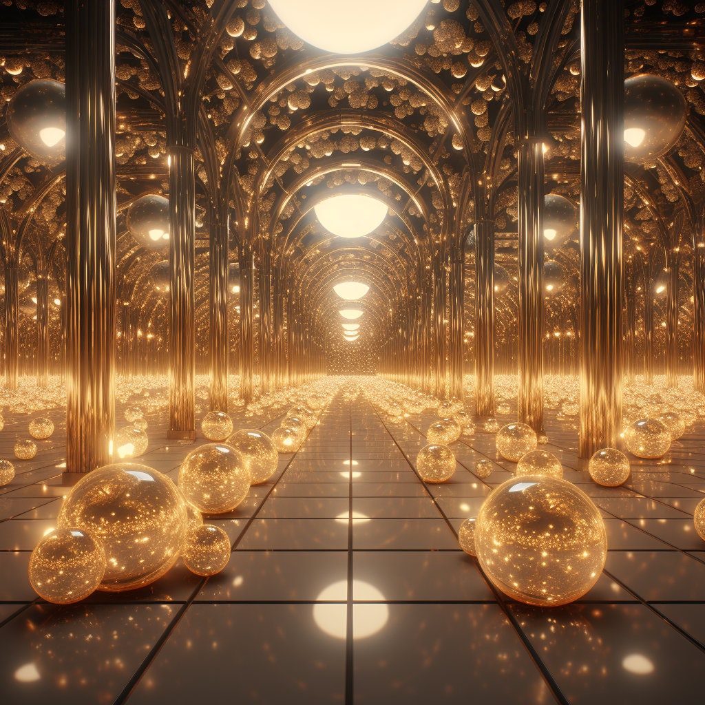 Reflective Ball Backdrop Overlaysdigital Backgrounds for - Etsy