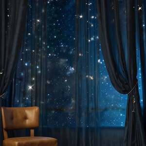 Enchanted Night Sky Backdrop - Celestial Starry Photography Background ...