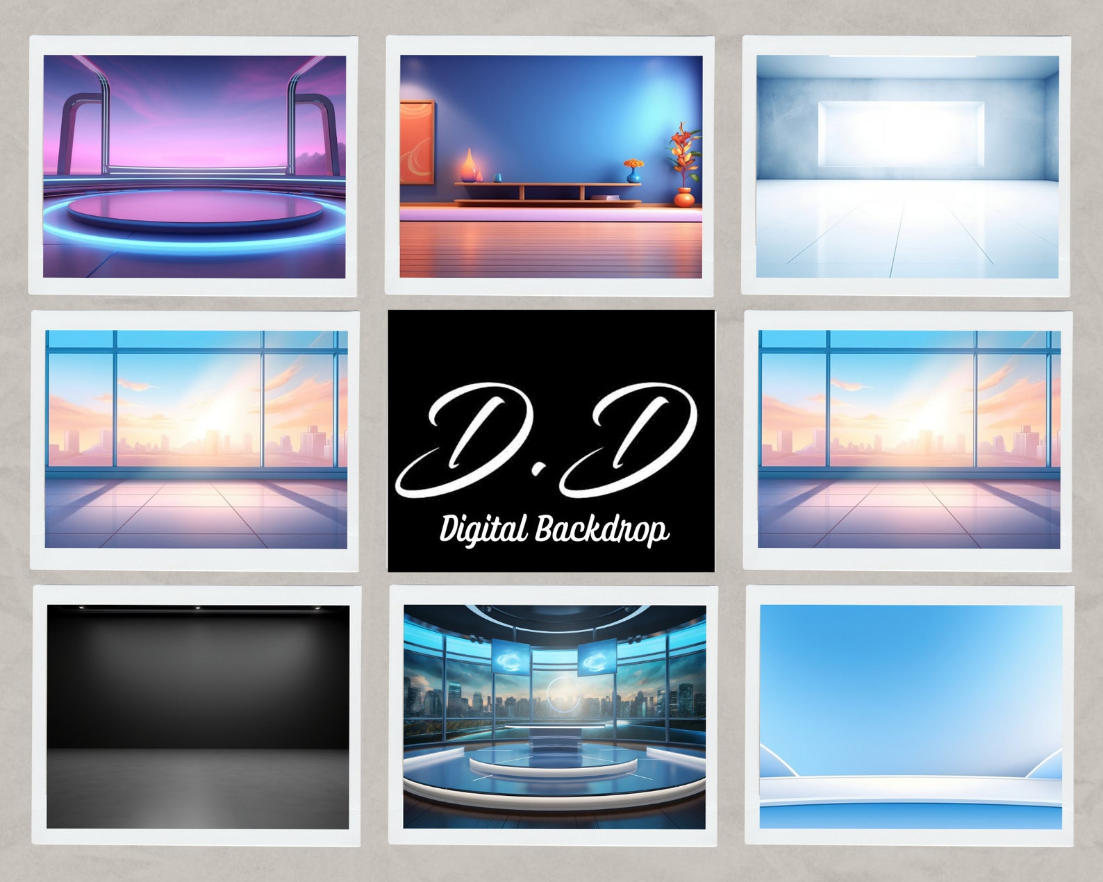 Vibrant Color Zoom Background Virtual Meeting Backdrop for Video Calls ...