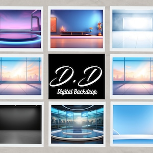 Vibrant Color Zoom Background Virtual Meeting Backdrop for Video Calls ...