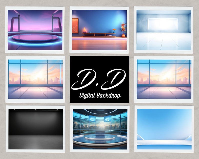 Vibrant Color Zoom Background Virtual Meeting Backdrop for Video Calls ...