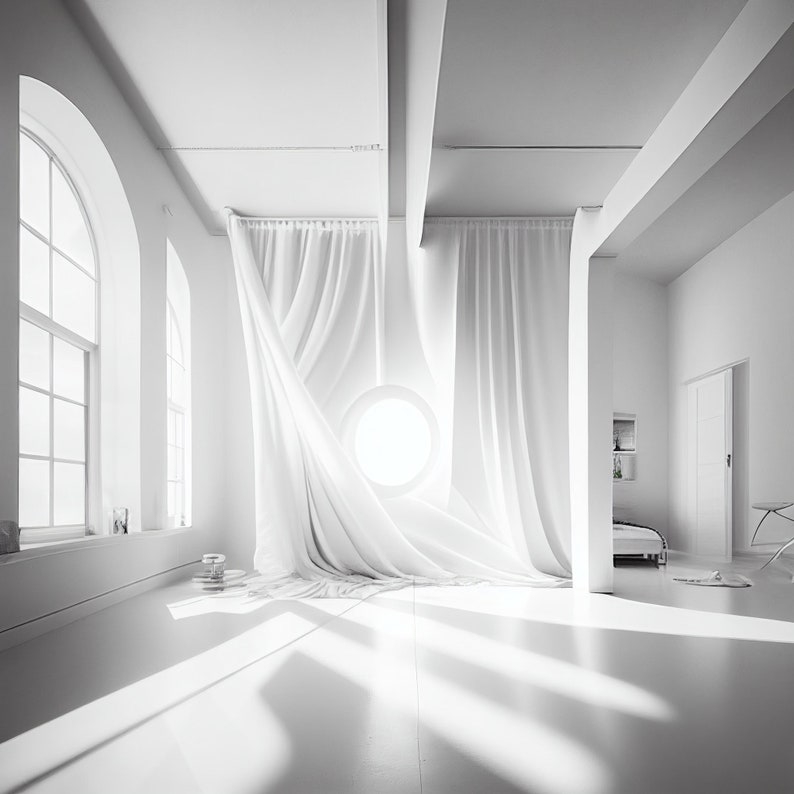 8 Backlit Window Backdrops, White Curtain Digital Photo Backgrounds for ...