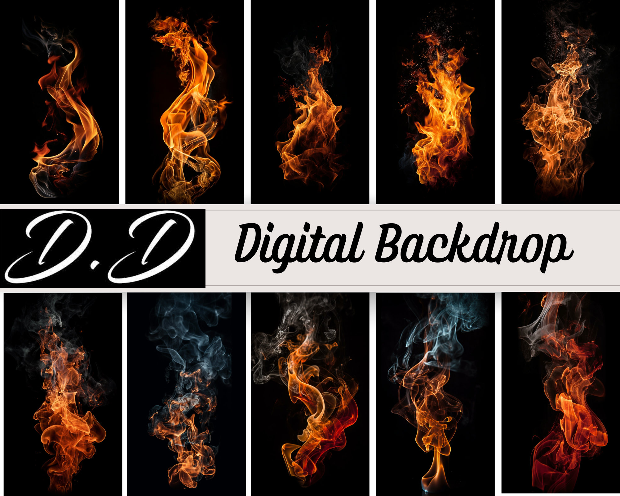 Fire PNG Overlay: Ignite Your Designs Perfect for Photoshop, Vivid ...