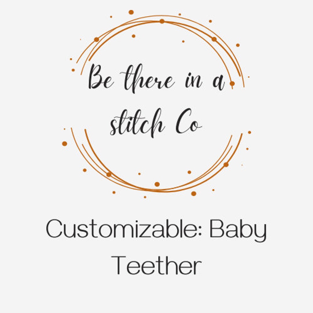 Customizable Baby Teether - Etsy