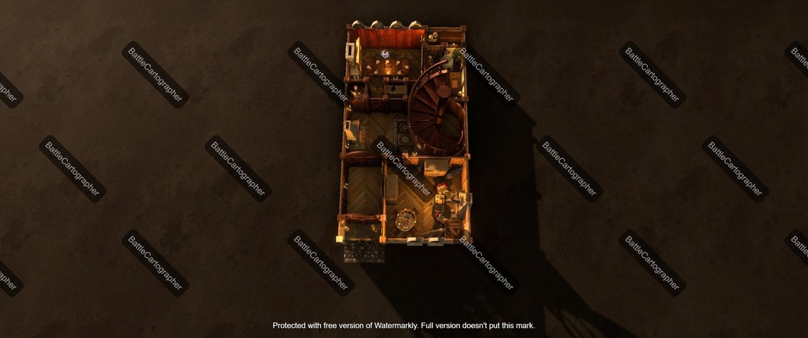 Death House - Curse of Strahd Death House Battle Map! - Etsy