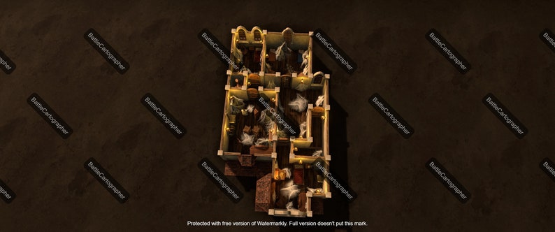Death House - Curse of Strahd Death House Battle Map! - Etsy