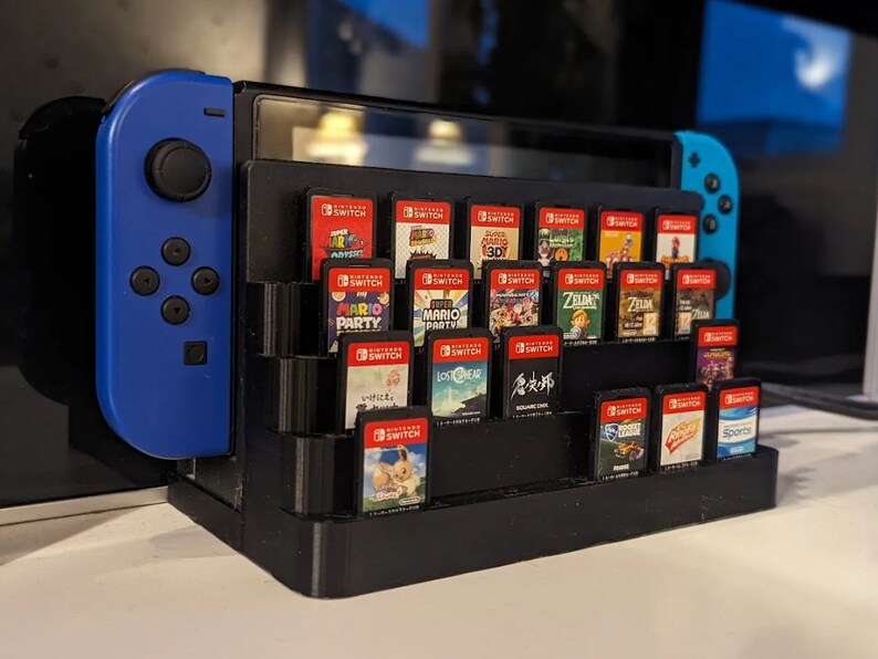 Nintendo Switch Cartridge Display Stand Gaming Organizer Stylish ...
