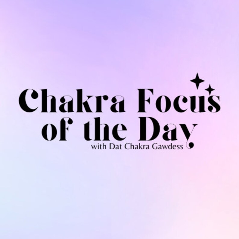Chakra Focus of the Day - Etsy