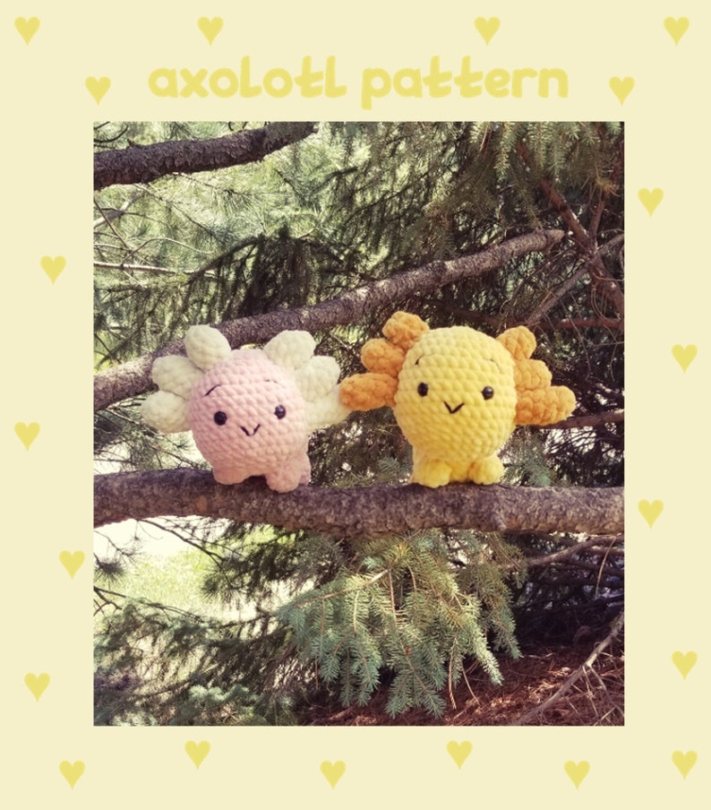 Crochet PATTERN | Axolotl Pattern - Etsy