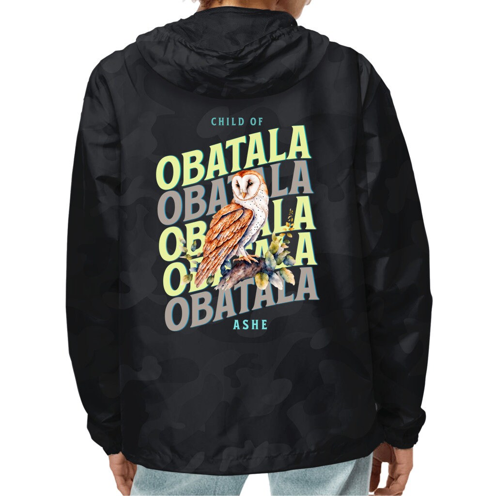 Orisha OBATALA Owl Ashe Retro Windbreaker Unisex Jacket! Child of ...