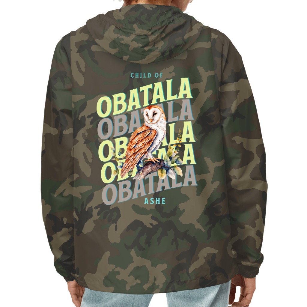 Orisha OBATALA Owl Ashe Retro Windbreaker Unisex Jacket! Child of ...