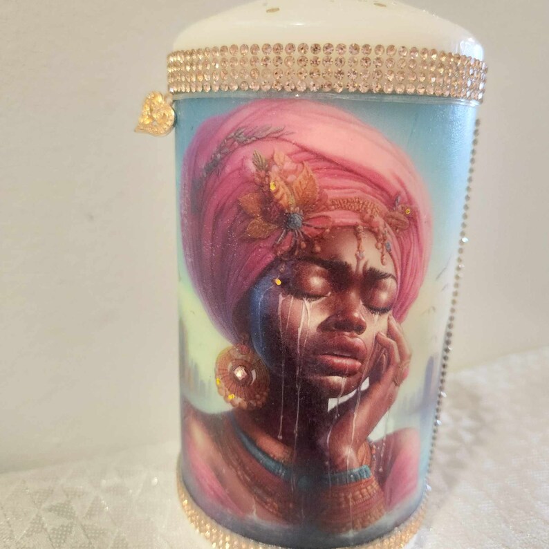 Orisha OBBA Tears and Golden Ear Elegant Custom Decor Candle, Elegant ...