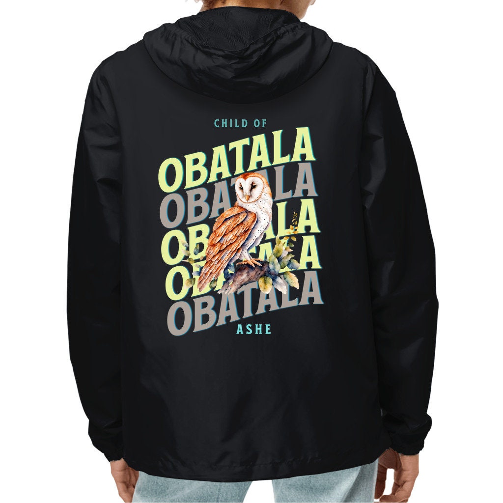 Orisha OBATALA Owl Ashe Retro Windbreaker Unisex Jacket! Child of ...