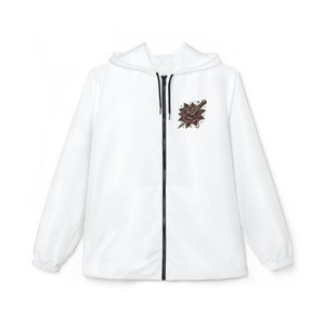 Centella NDOKI "skulls & Roses" Palo Mayombe White Stylish Windbreaker ...