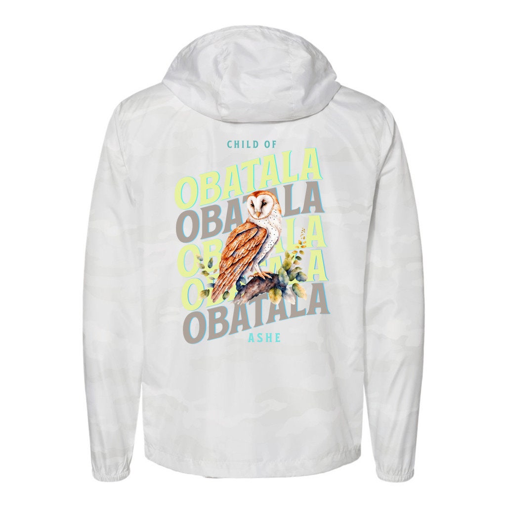 Orisha OBATALA Owl Ashe Retro Windbreaker Unisex Jacket! Child of ...