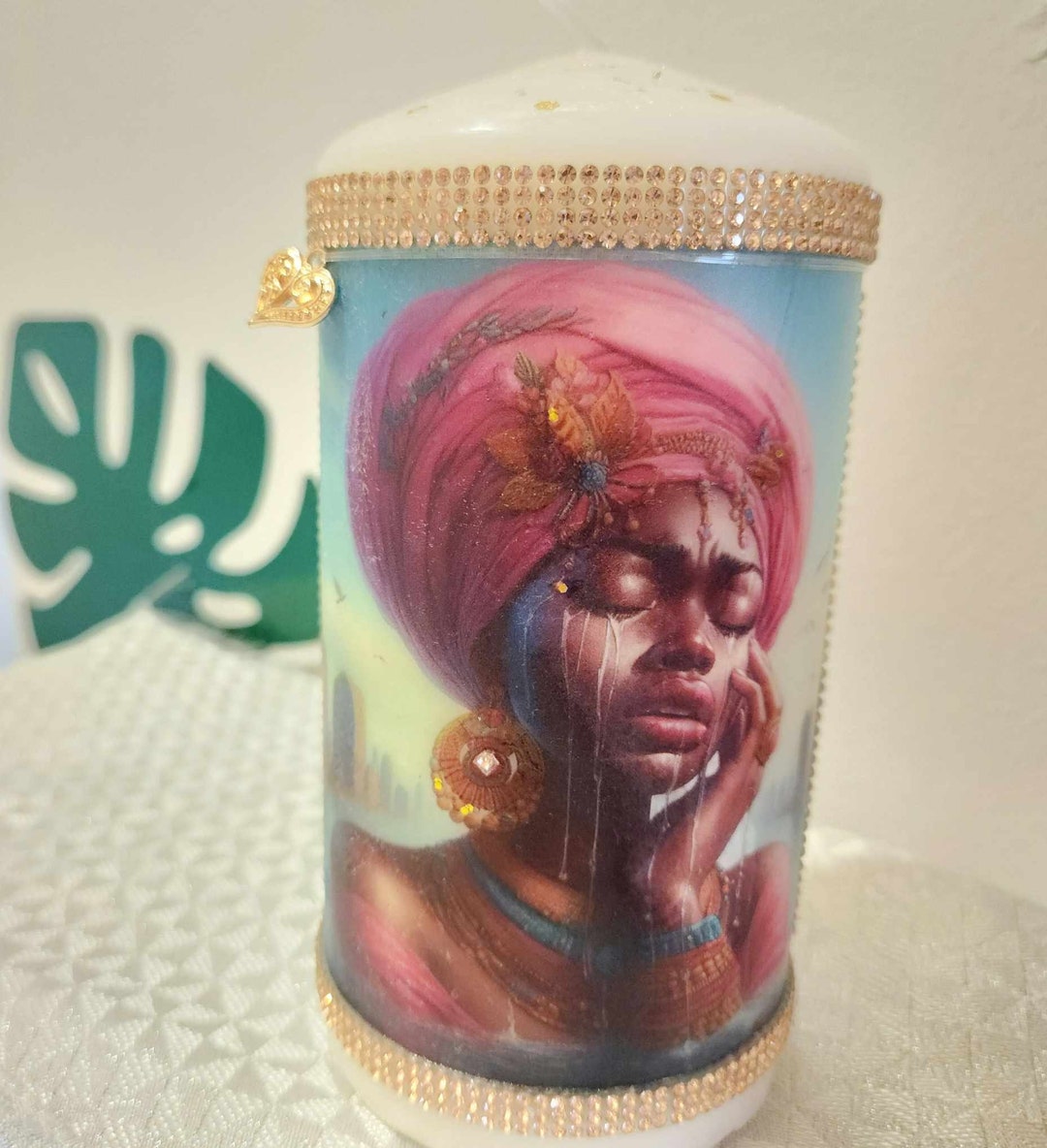 Orisha OBBA Tears and Golden Ear Elegant Custom Decor Candle, Elegant ...