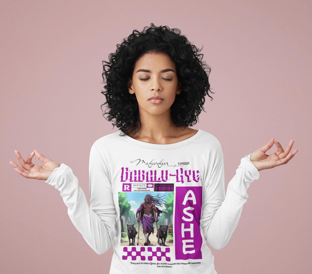 ANIME Inspired Orisha BABALU - AYE Long Sleeve Tshirt! Gift for Devotee ...