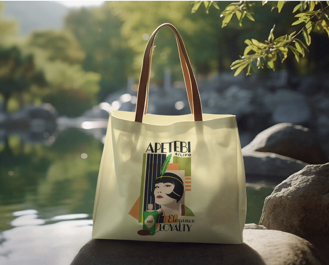 APETEBI "elegance and Loyalty" Art Deco Style Tote Bag!! Ladies APETEBI ...
