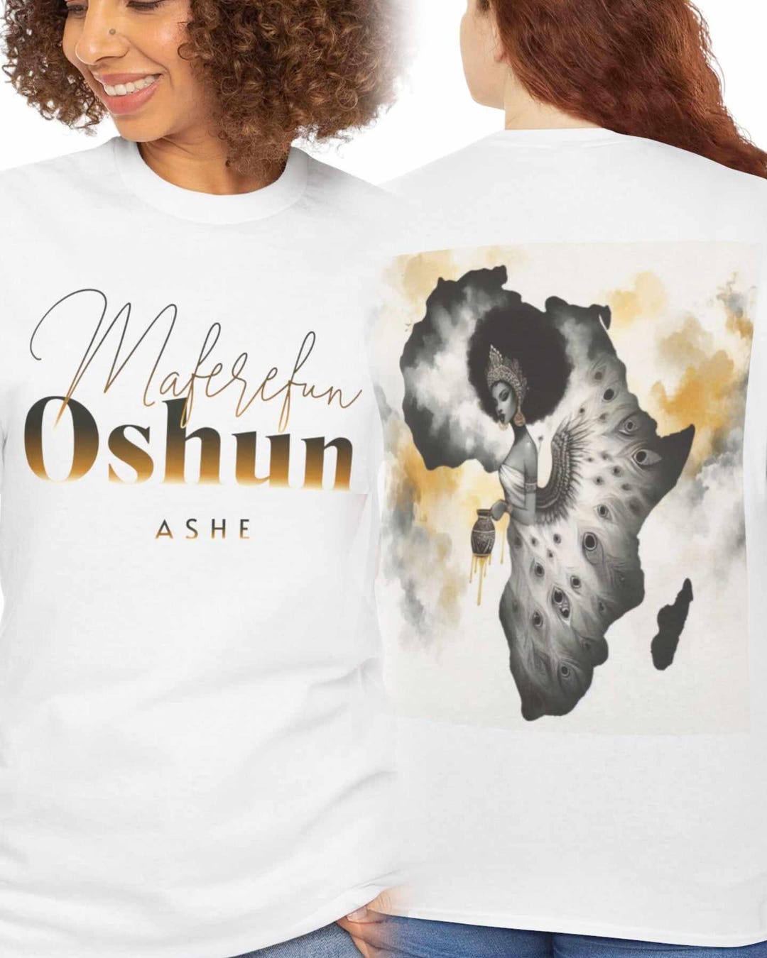Maferefun OSHUN "a Queen in Africa" Tee! Orisha Based, Lucumi Tradition ...