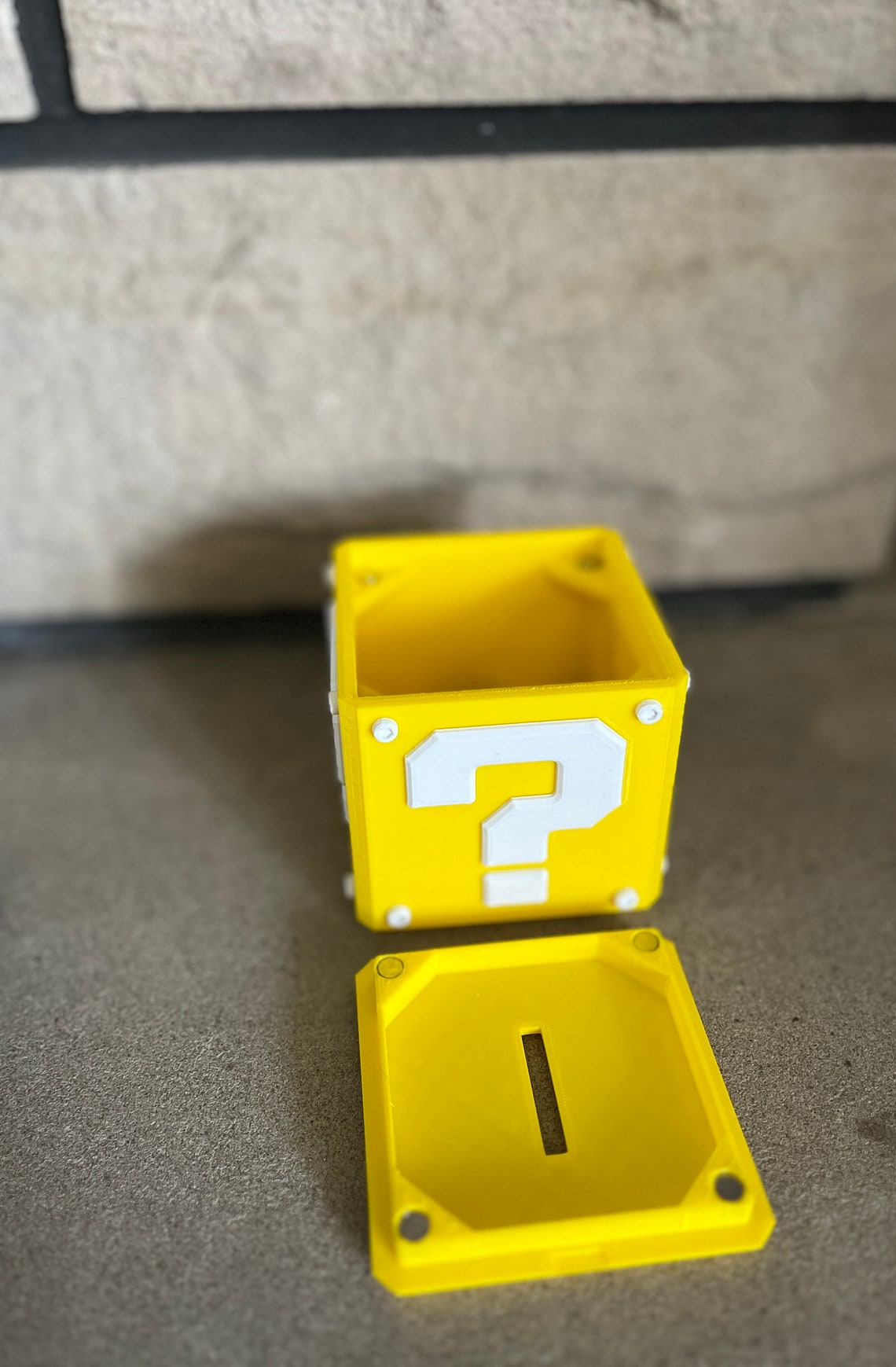 Mario Question Block, Coin Bank Favour, Kids Birthday Party Favor ...