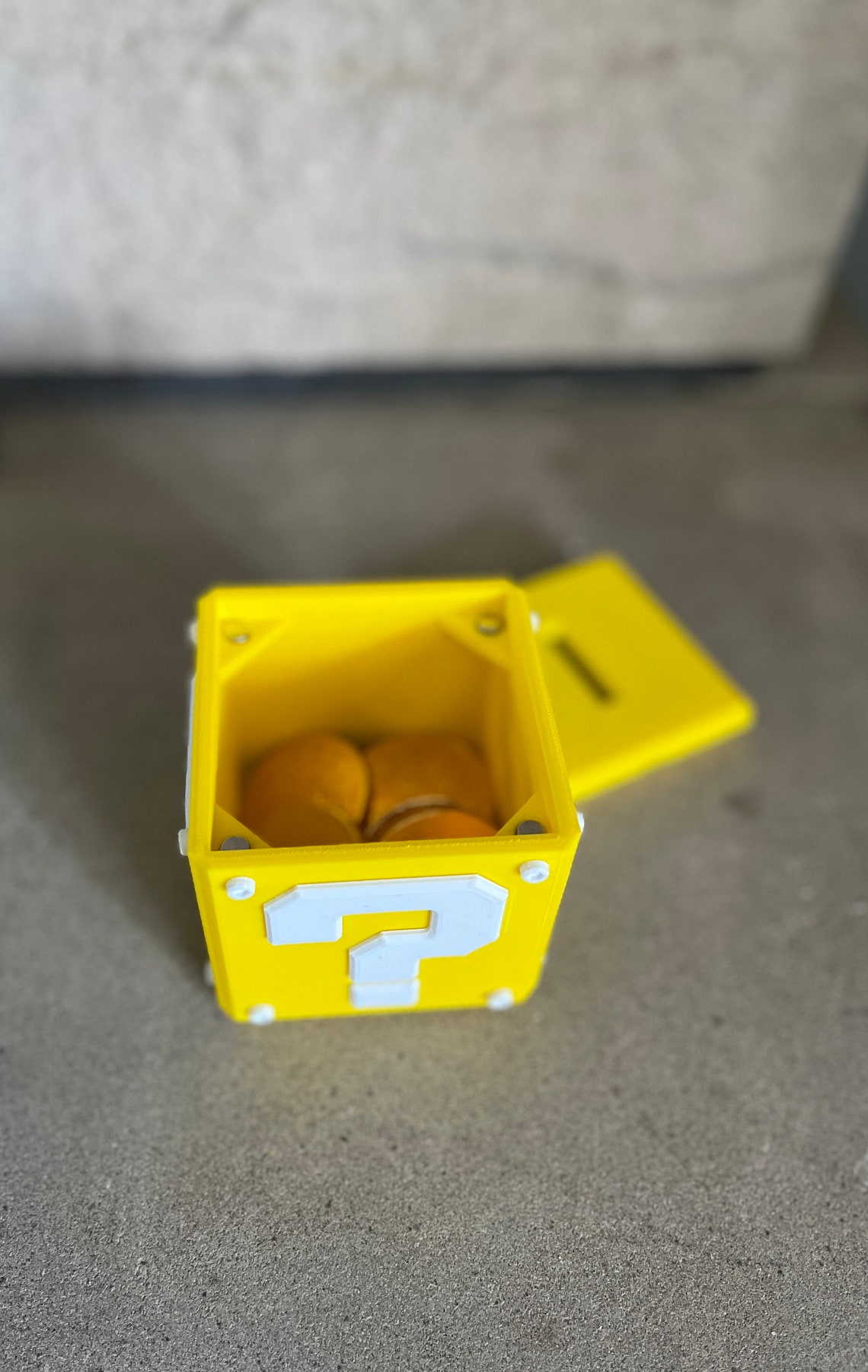 Mario Question Block, Coin Bank Favour, Kids Birthday Party Favor ...