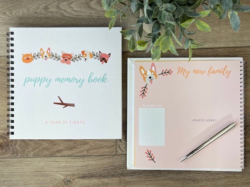 Puppy Memory Book – First Year Keepsake Photo Album - Etsy