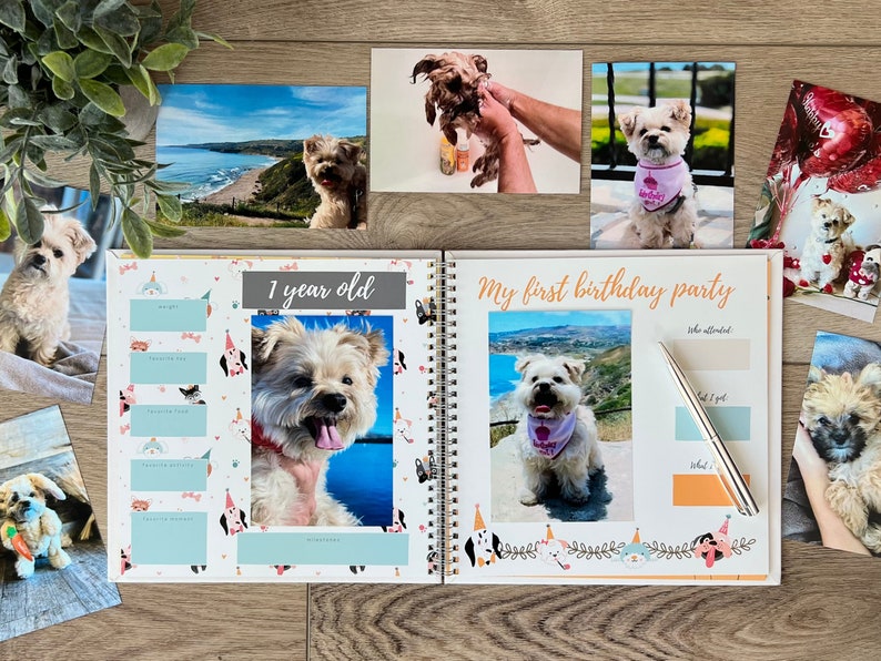 Puppy Memory Book – First Year Keepsake Photo Album - Etsy