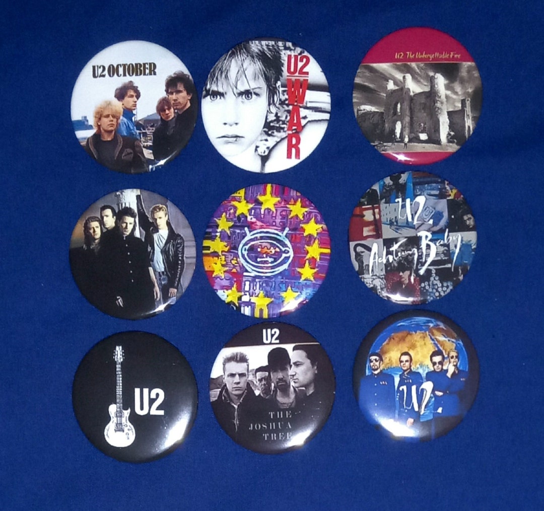 U2 1 1/2 Pinback Buttons custom Made - Etsy