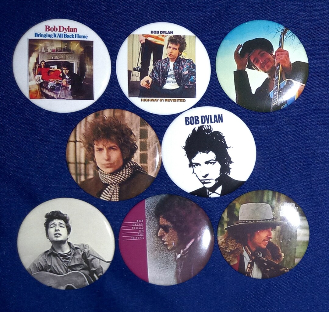 Bob Dylan 1 1/2" Pinback Buttons (custom Made) - Etsy