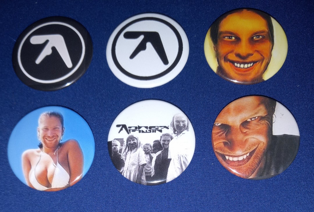Aphex Twin 1 1/2" Pinback Buttons (custom Made) - Etsy