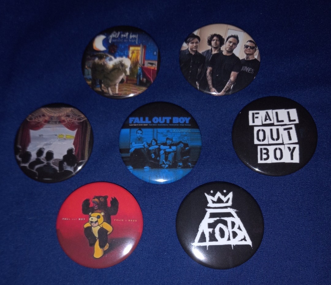Fall Out Boy 1 1/2 Pinback Buttons custom Made - Etsy