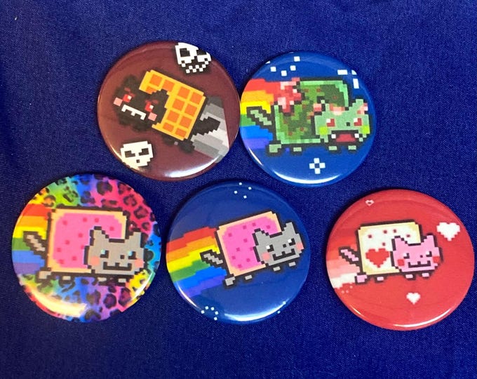 Nyan Cat - Rainbow Acrylic Poptart Keychain Gift - Etsy