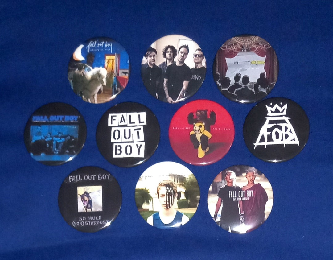 Fall Out Boy 1 1/2" Pinback Buttons (custom Made) - Etsy