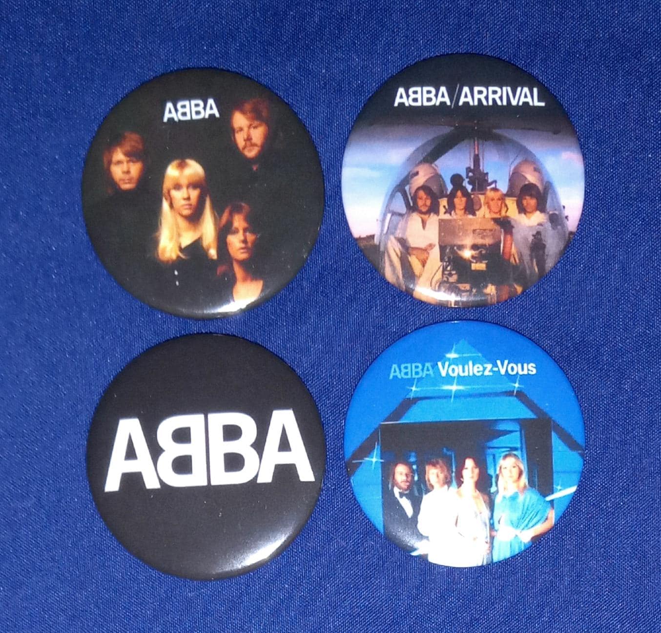 ABBA 1 1/2" Pinback Buttons (custom Made) - Etsy